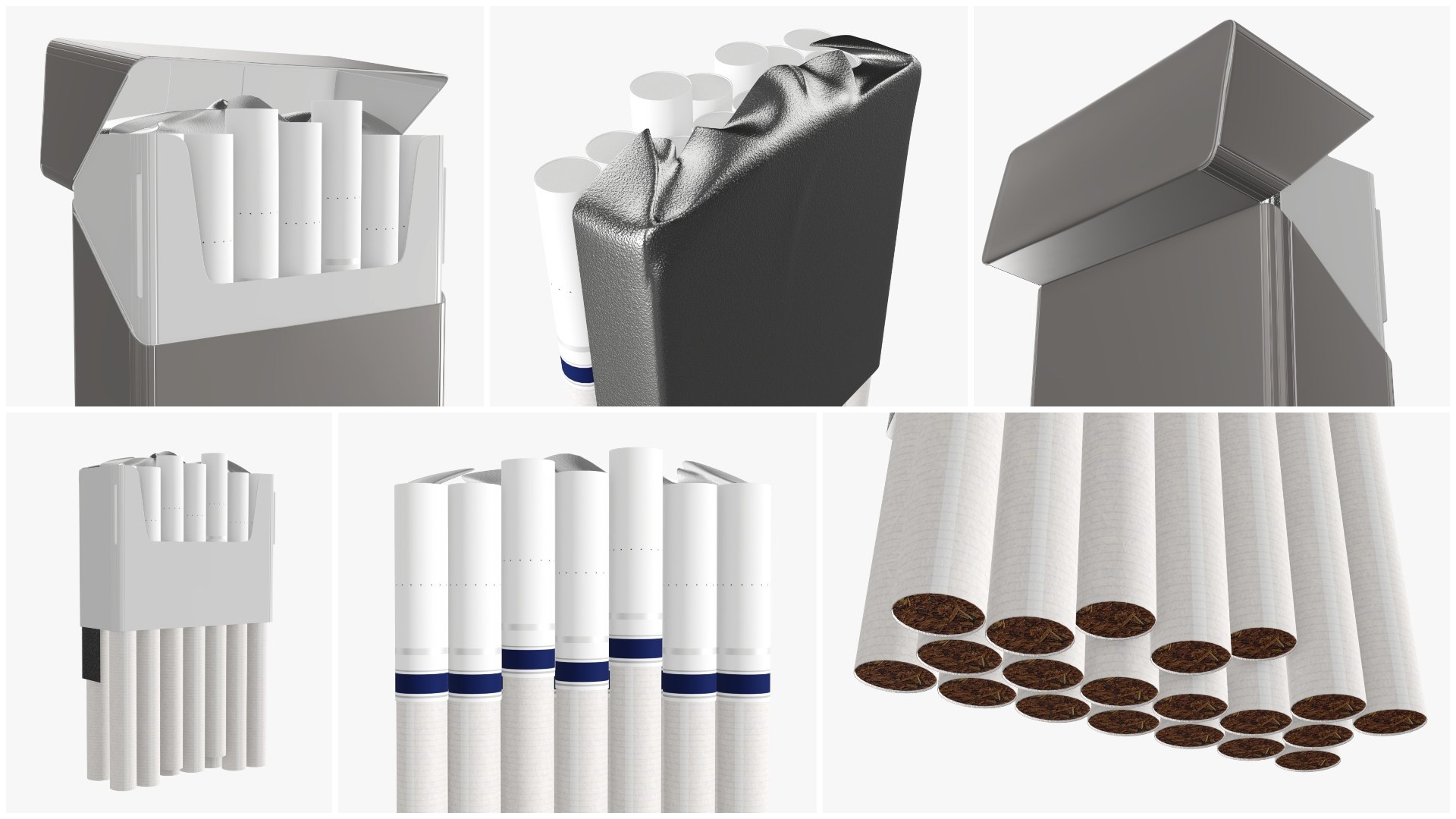 3D Pack Cigarette Package Model - TurboSquid 1678210