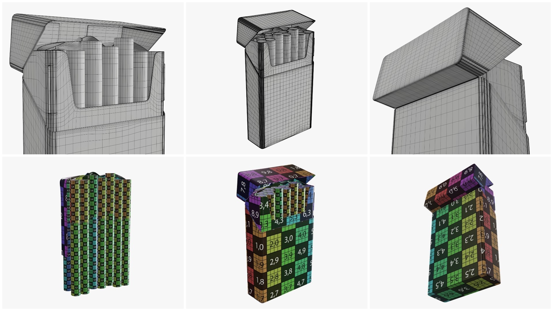 3D Pack Cigarette Package Model - TurboSquid 1678210