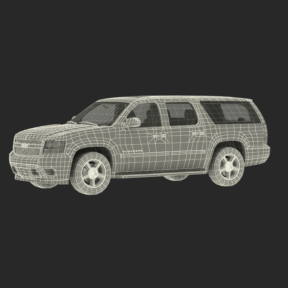modelo 3d Chevrolet Suburban 2014 Interior simple - TurboSquid 915117