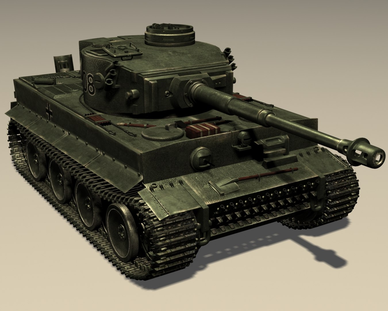 Tiger Tank 3d Model