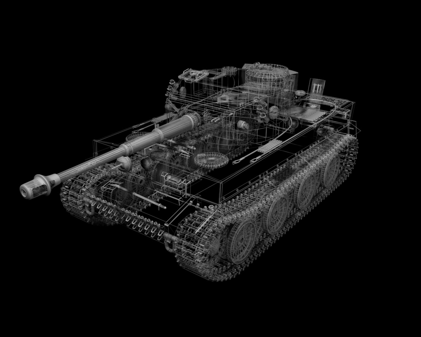 Tiger Tank 3d Model