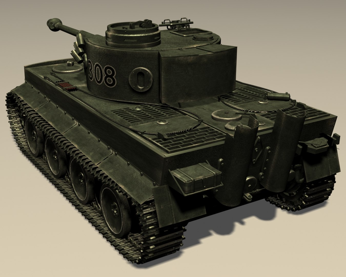 Tiger Tank 3d Model