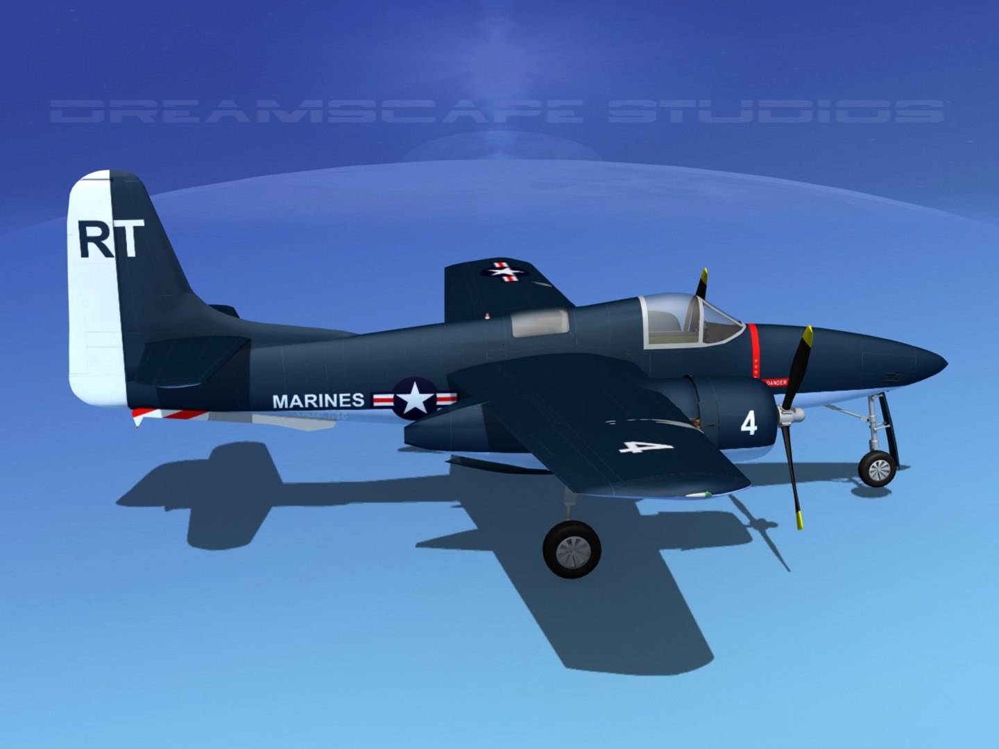 3d model cockpit tigercat fighters