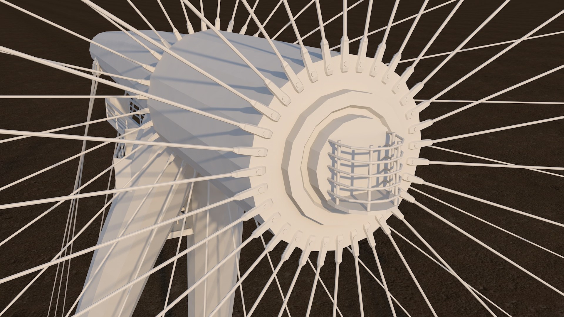 3D Model Poly London Eye Landmark Monument - TurboSquid 2202351