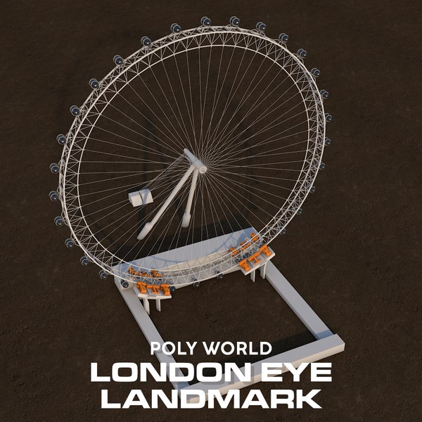modelo 3d Monumento emblemático del Poly London Eye - TurboSquid 2202351