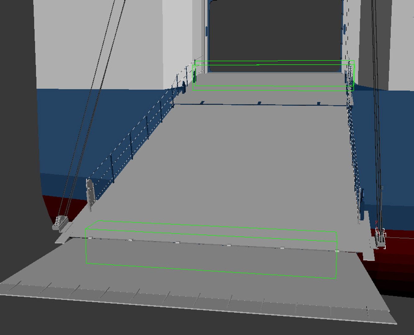 3d Model Of Ramp Door Center