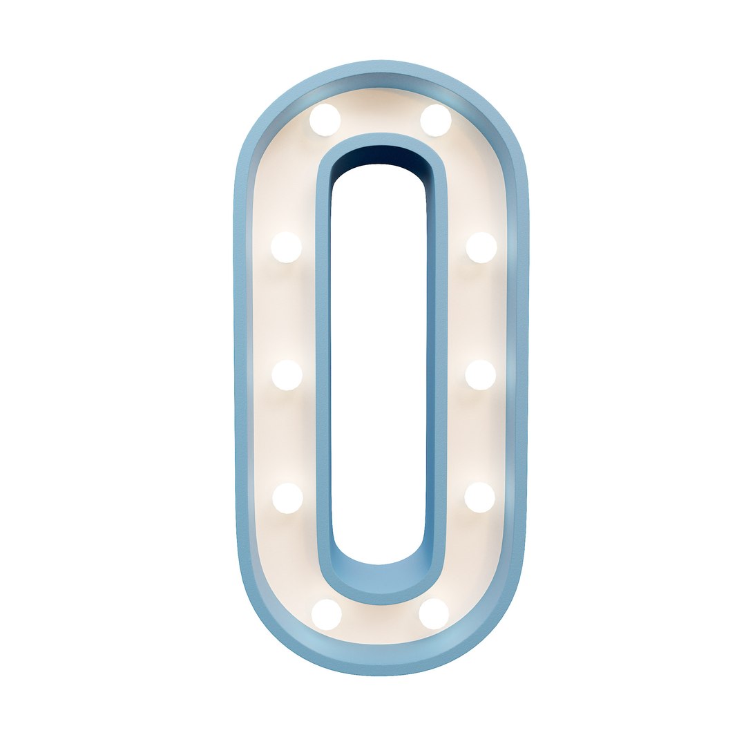 Marquee letter O led glow sign 3dmodel model - TurboSquid 1973843