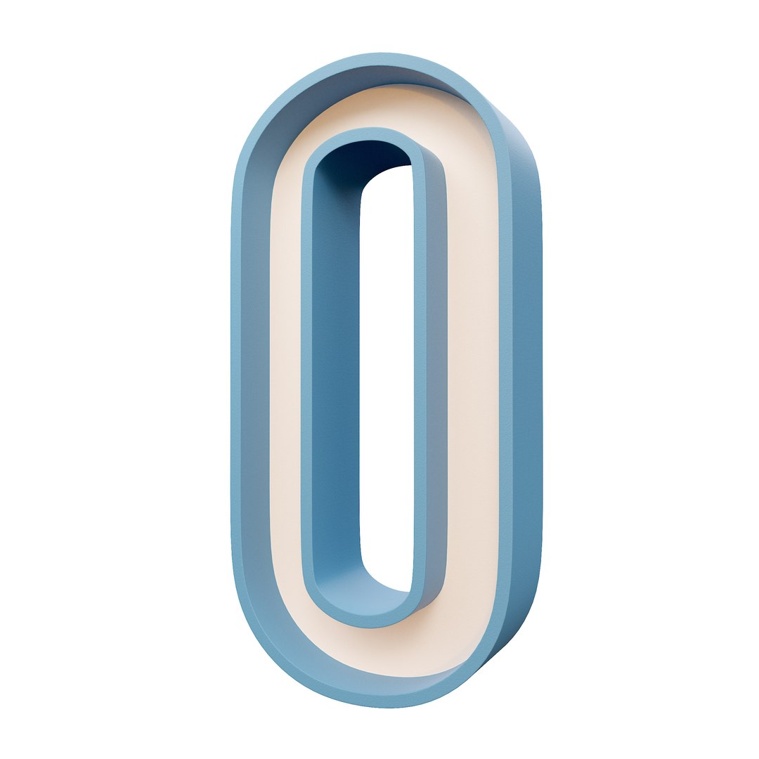 Marquee letter O led glow sign 3dmodel model - TurboSquid 1973843