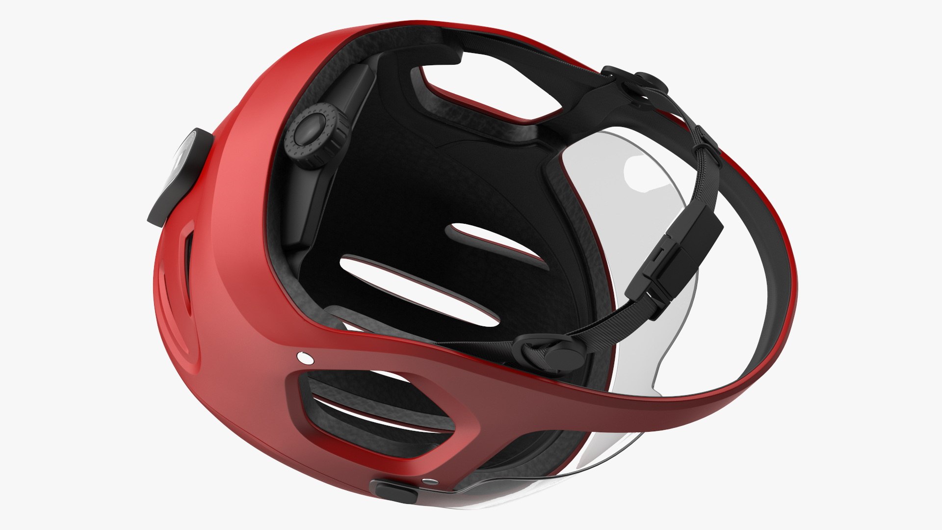 Full-Face E-Bike Helmet Red 3D model - TurboSquid 2144496