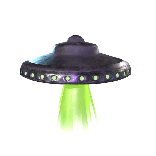 Retro stylized UFO spaceship PBR asset Low-poly 3D - TurboSquid 2046754