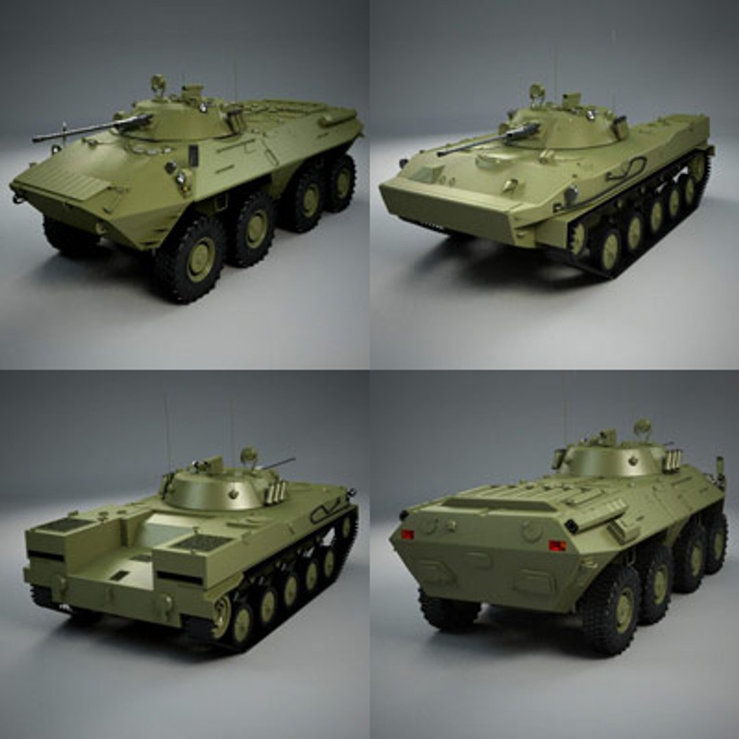 3d Btr90 Bmd-3 Model