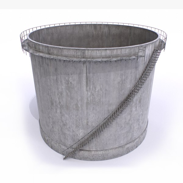 Concrete water tower 3 3D 모델 - TurboSquid 2067921