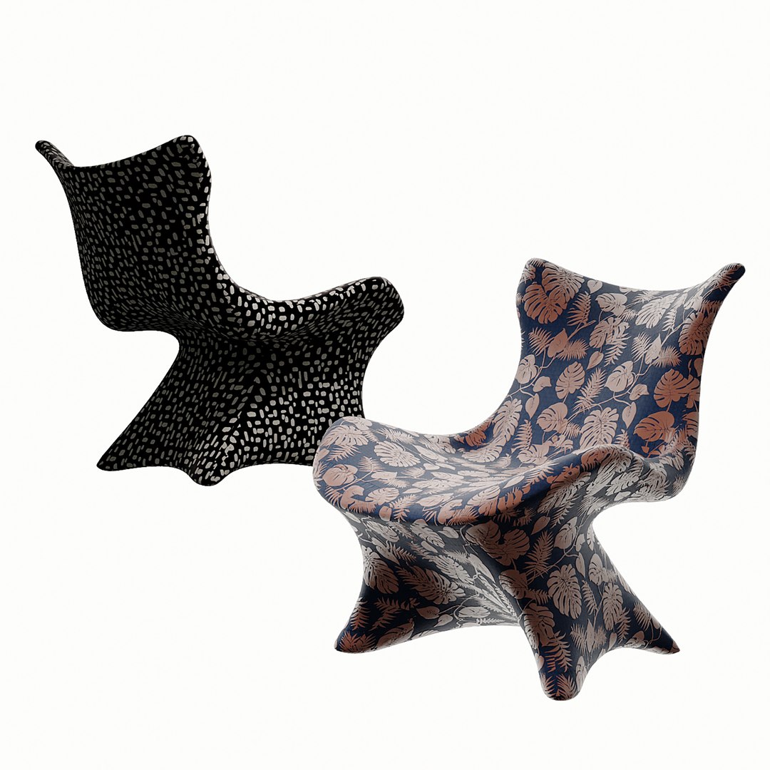 Modern Lounge Chair Designer Side Chair Collection 3D Model ...