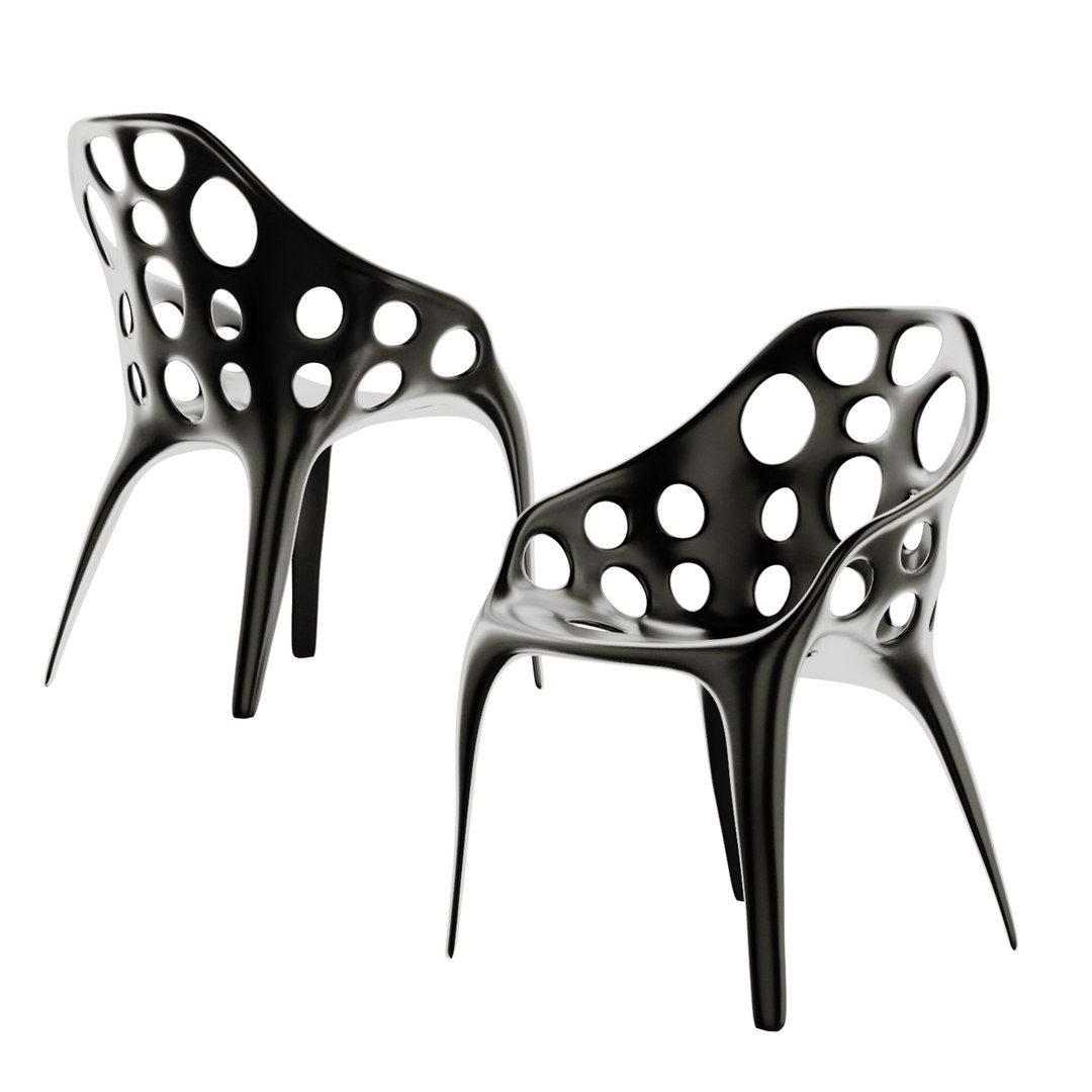 Modern Lounge Chair Designer Side Chair Collection 3D Model ...