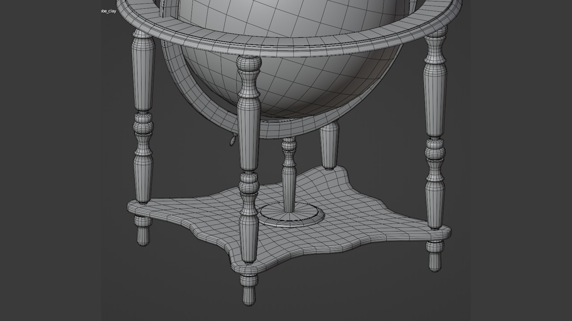 3D Model Vintage Floor Globe 3D Model - TurboSquid 2142803