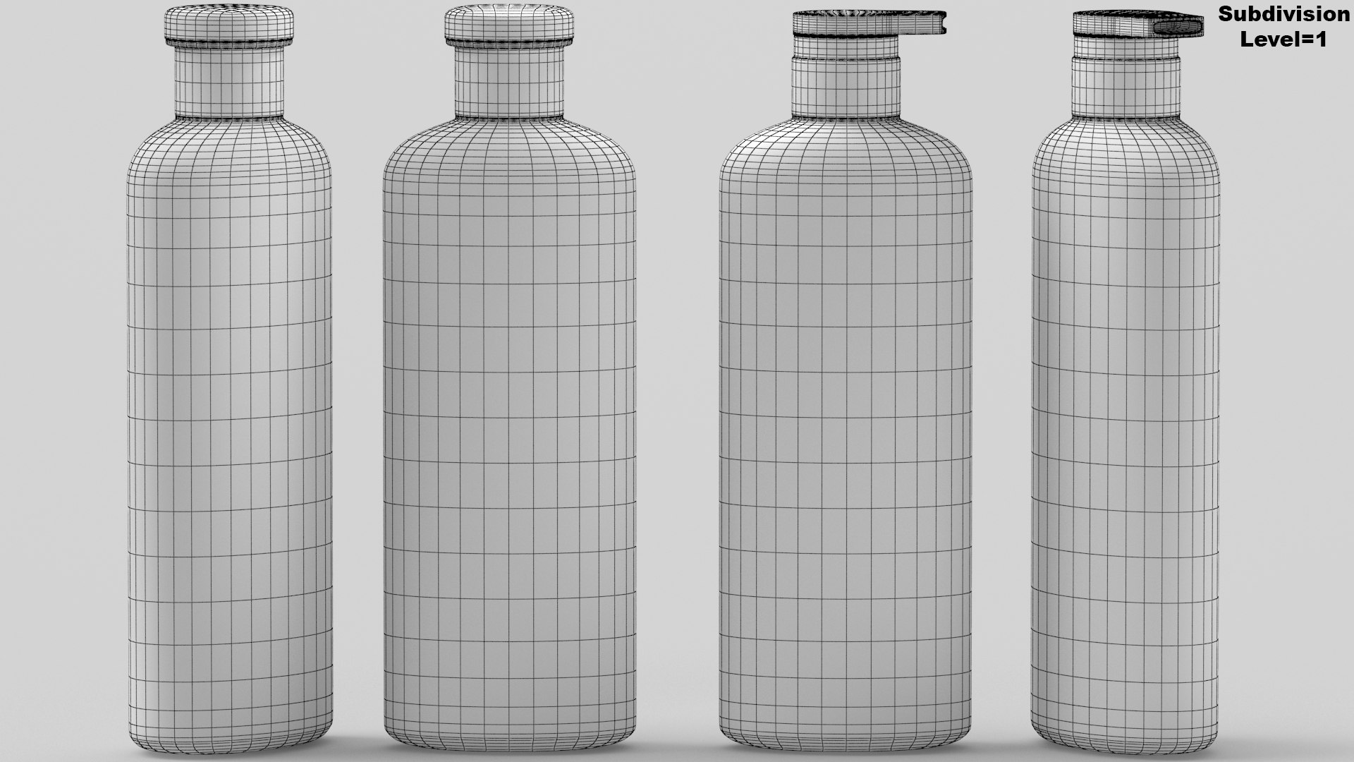 Cosmetics Dispensers Set Shampoo 3D Model - TurboSquid 1692680