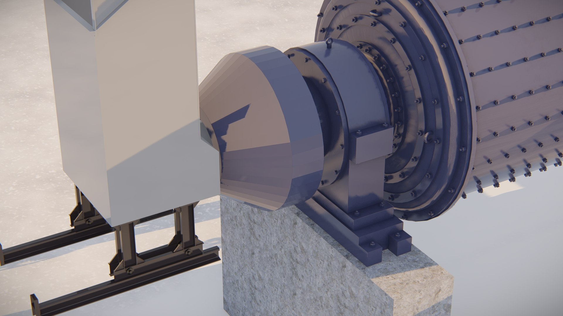 3D Ball Mill - TurboSquid 2057993