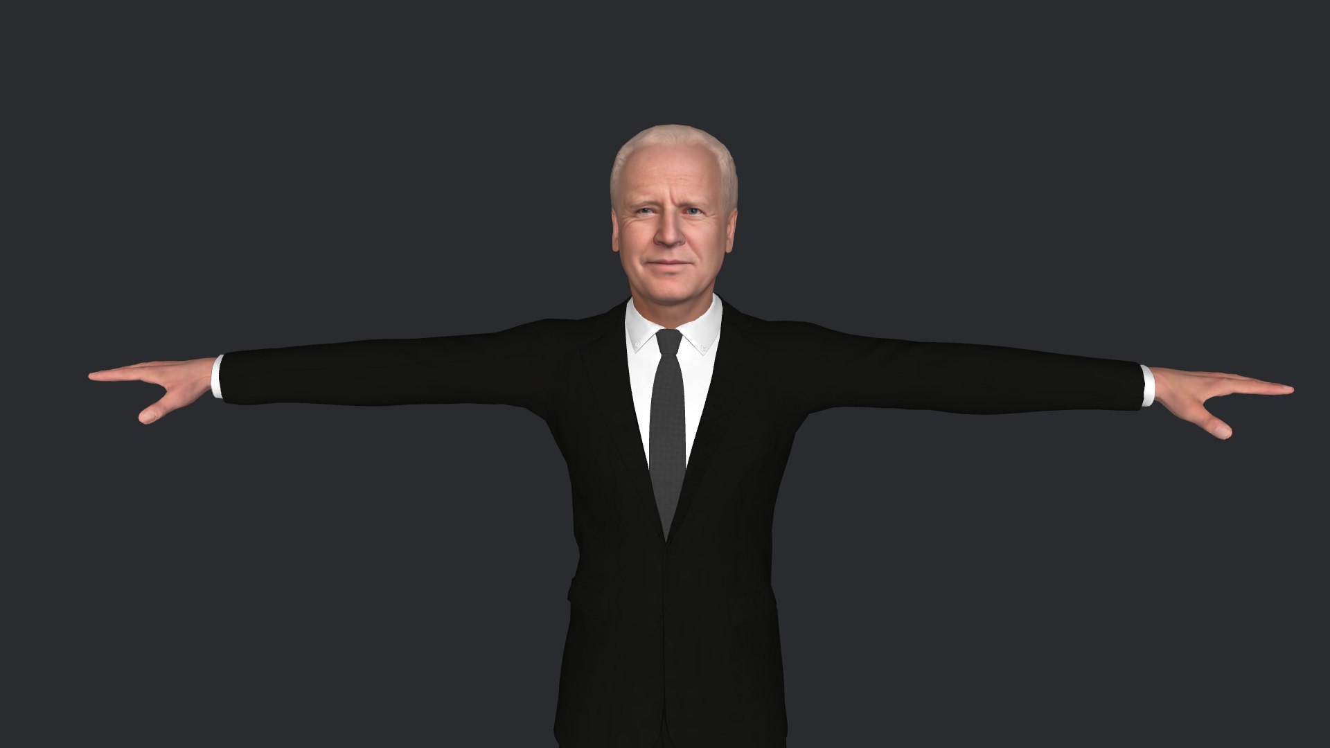 Joe Biden Hyper Realistic Full Body Fully Rigged 3D Character Model - TurboSquid 2129693