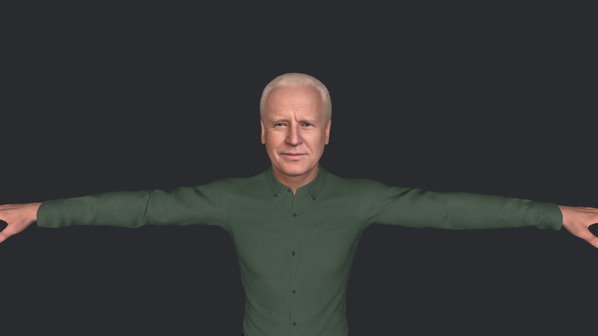 Joe Biden Hyper Realistic Full Body Fully Rigged 3D Character Model - TurboSquid 2129693