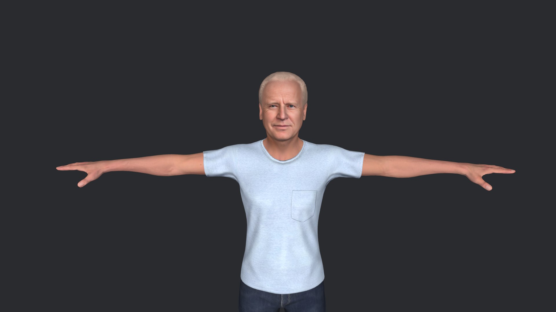 Joe Biden Hyper Realistic Full Body Fully Rigged 3D Character Model - TurboSquid 2129693