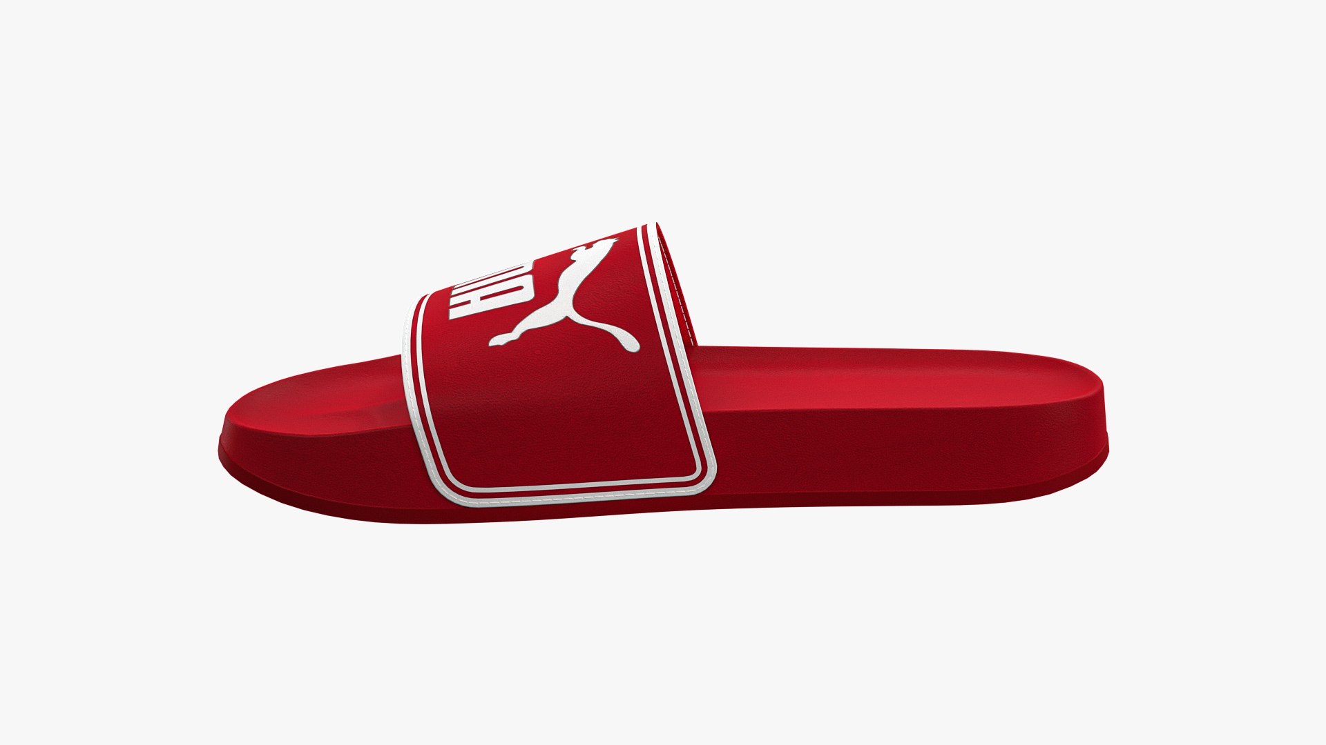 3D Puma Leadcat Slide Sandals Red Model - TurboSquid 1983904
