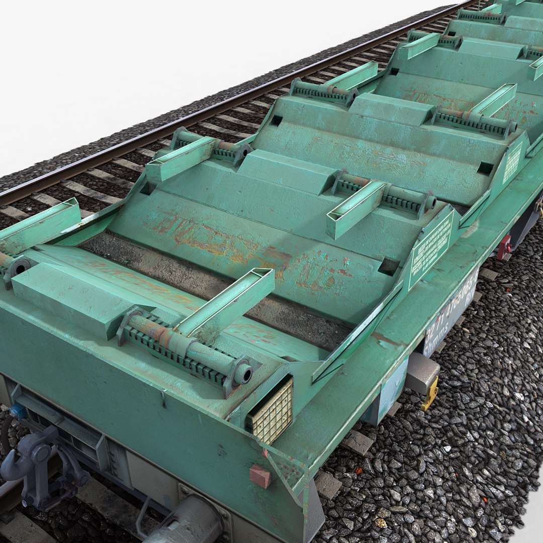 Steel Coil Wagon 1 3d Model