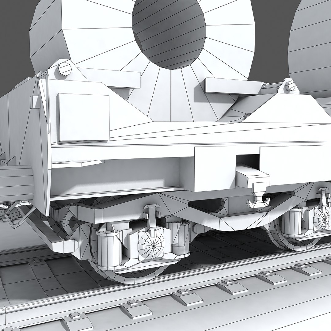 steel coil wagon 1 3d model