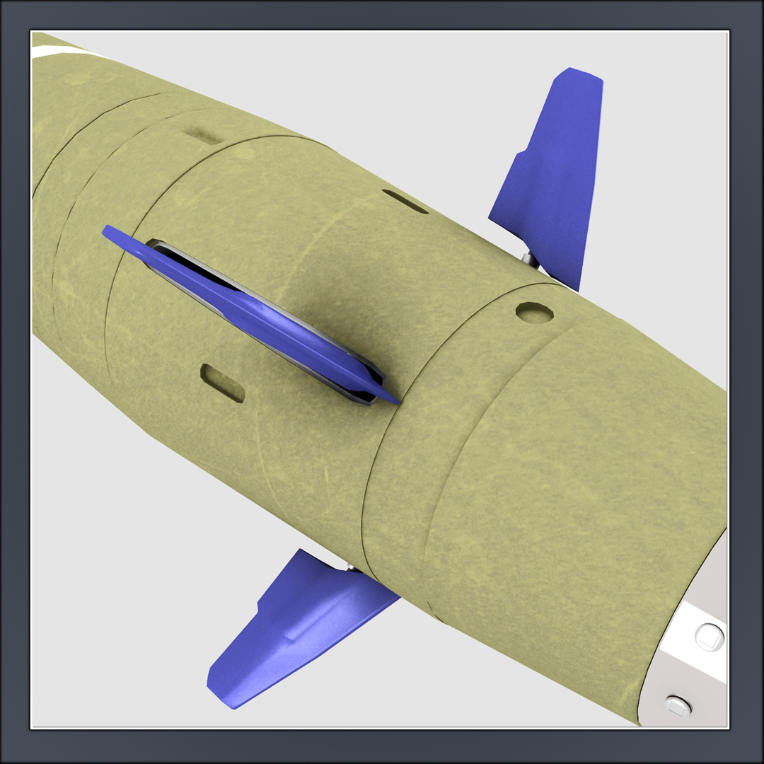 excalibur missile xm 982 3d model