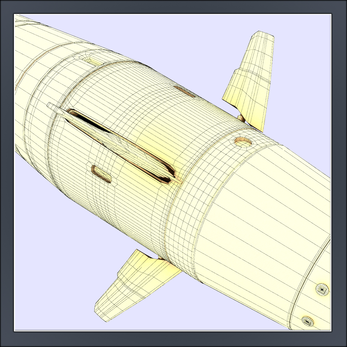 excalibur missile xm 982 3d model