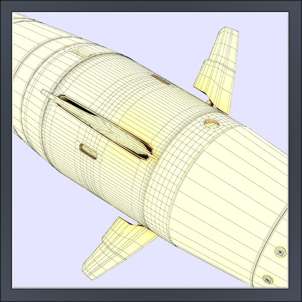 excalibur missile xm 982 3d model