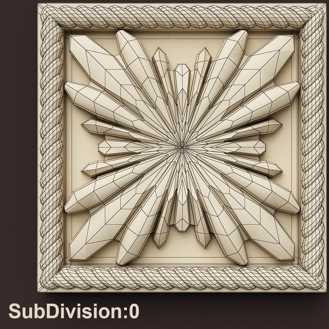 classical interior wall 3d max