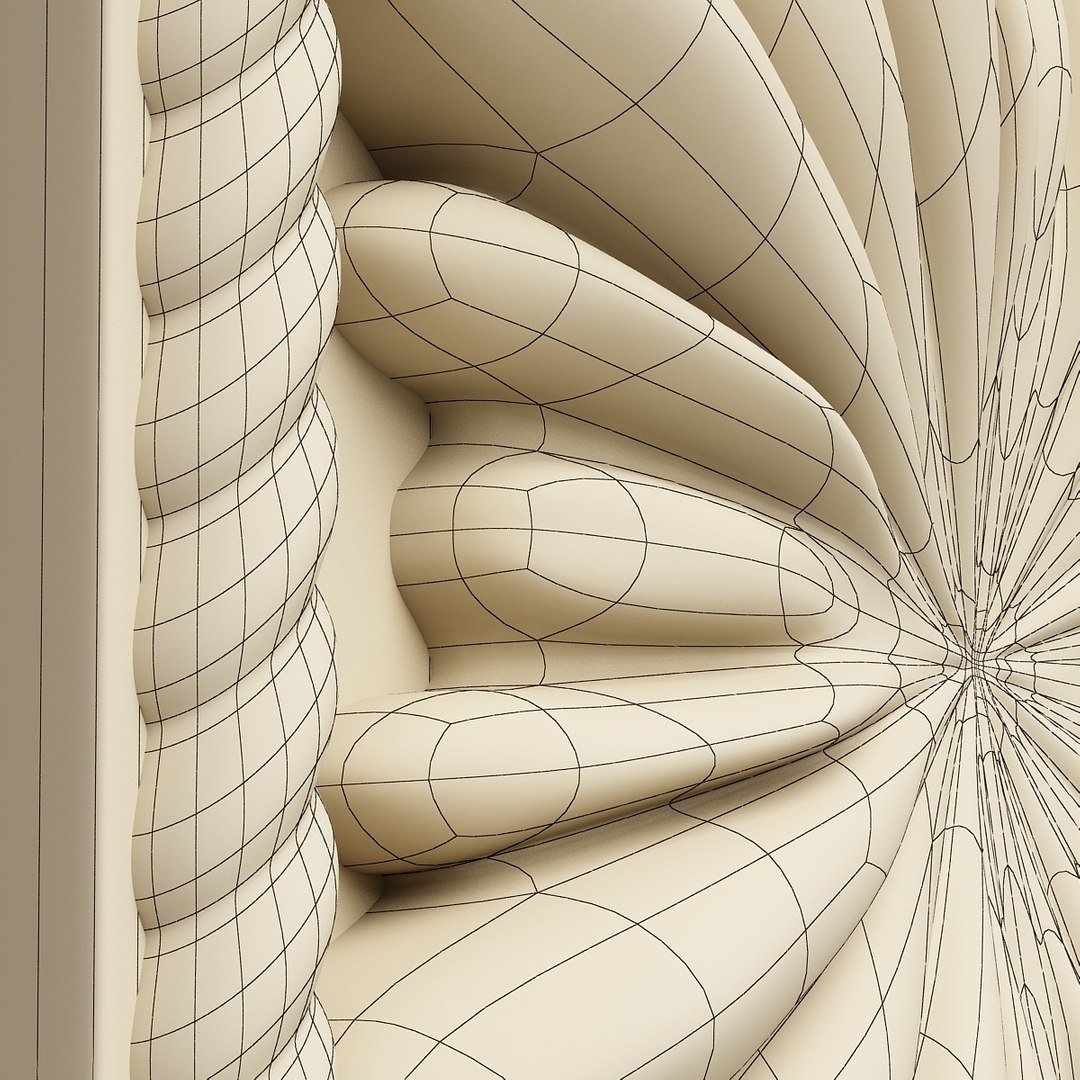 classical interior wall 3d max