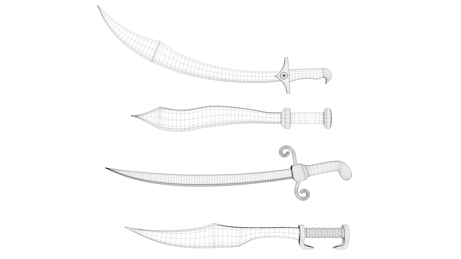 Ottoman Sword 3D Model - TurboSquid 1706449