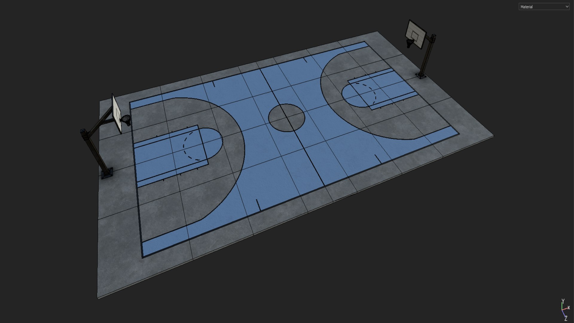 3D Model Basketball Court Pack - TurboSquid 2099656
