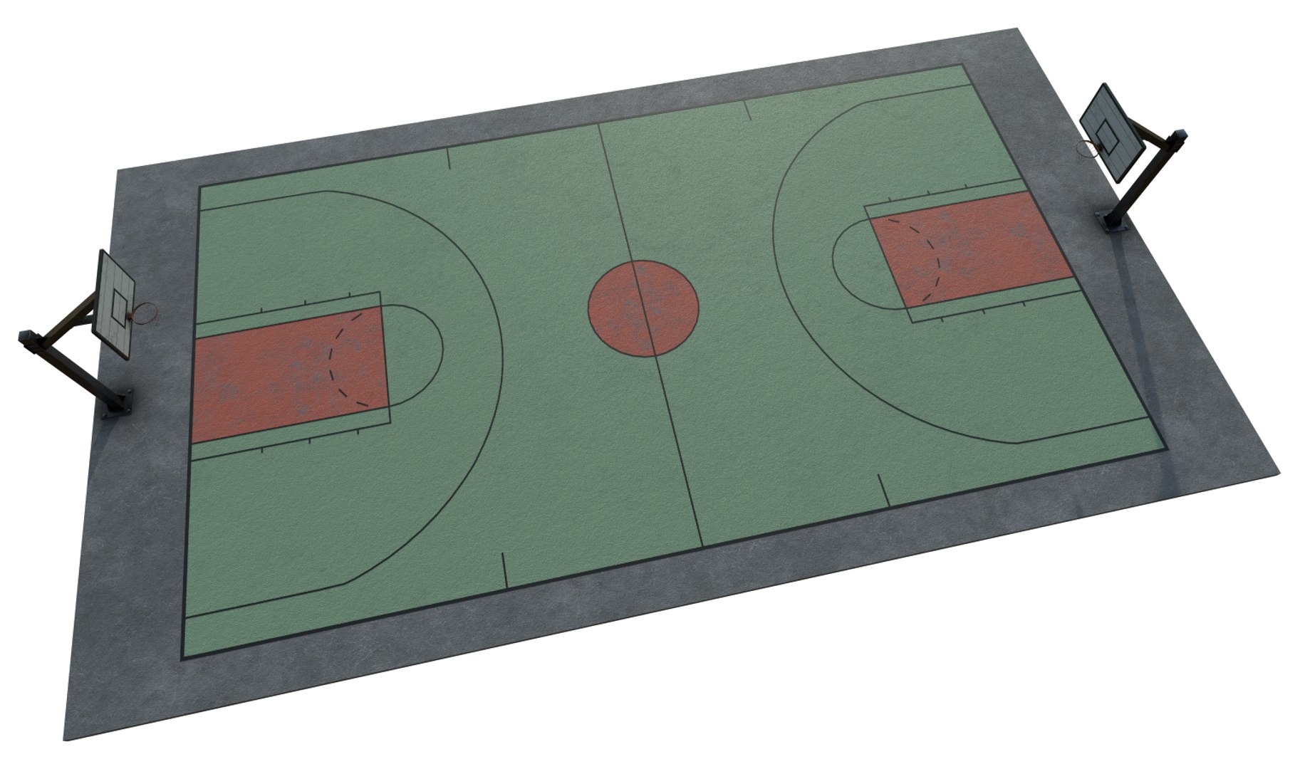 3D Model Basketball Court Pack - TurboSquid 2099656