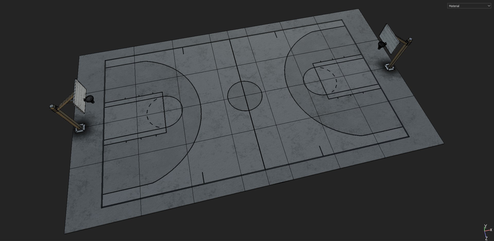 3D Model Basketball Court Pack - TurboSquid 2099656