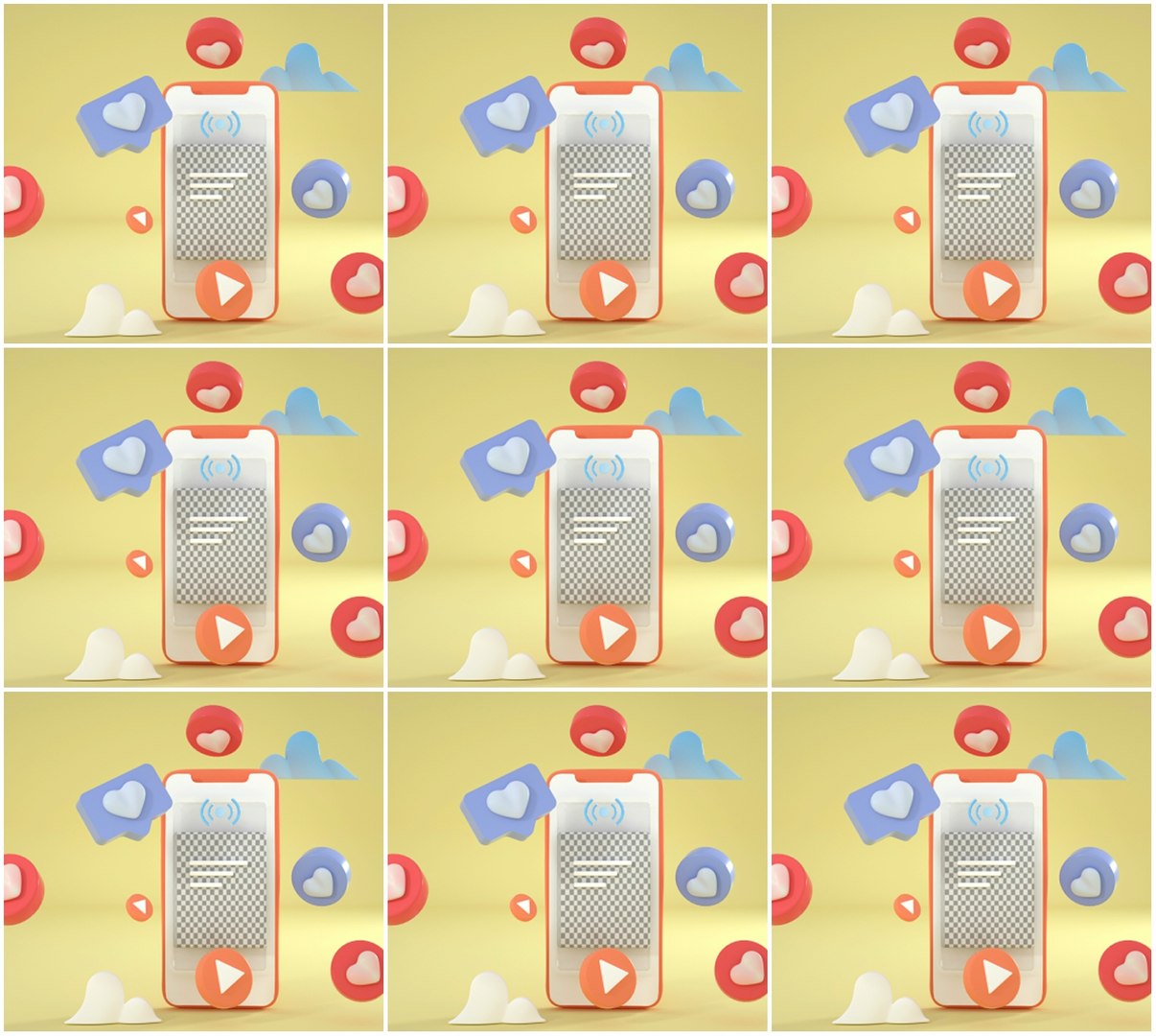 Cartoon elements Cartoon scene 2D office UI icon animation cartoon web ...