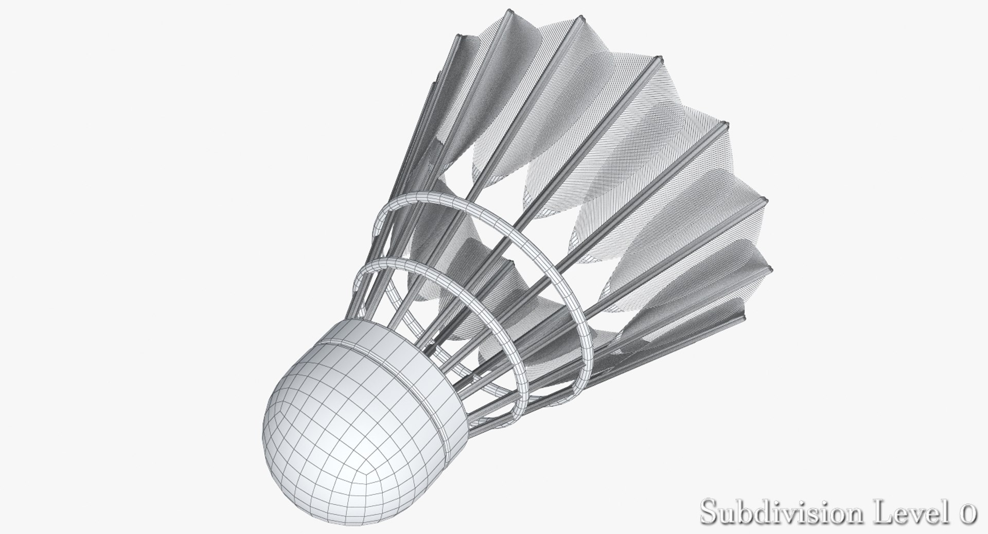 3d shuttlecock