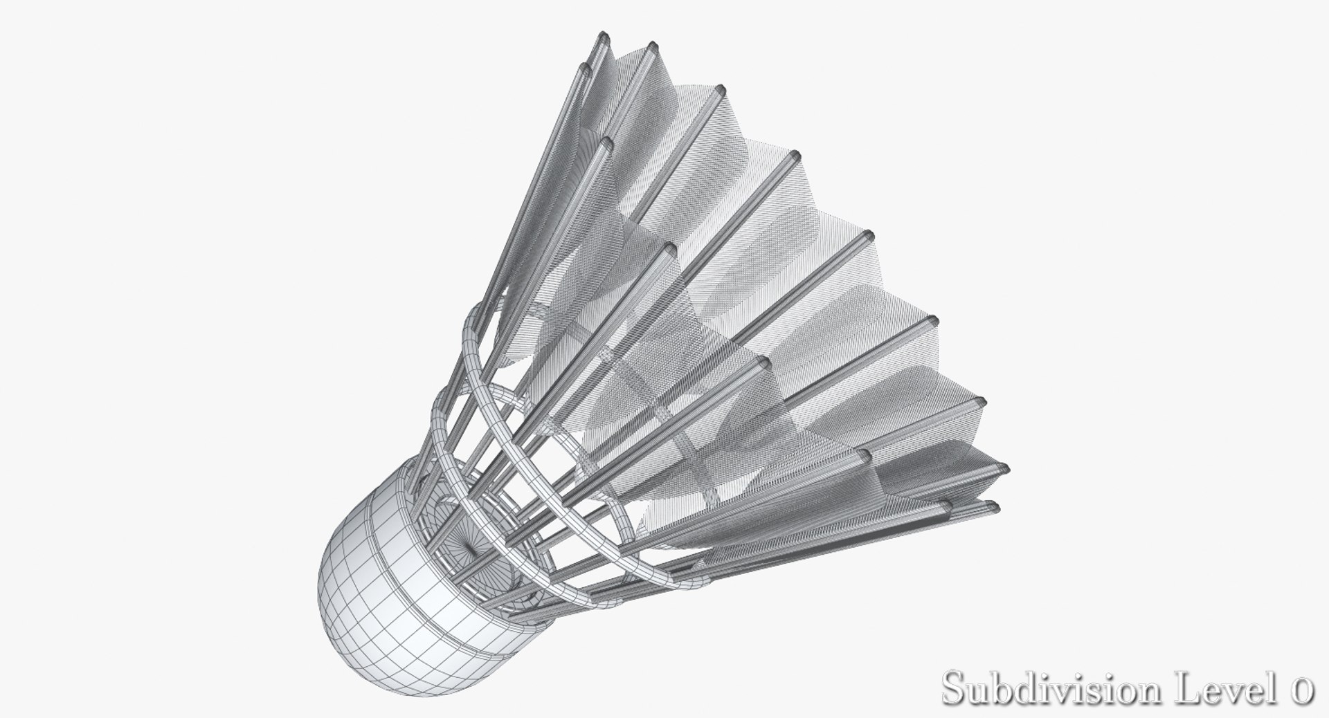 3d shuttlecock