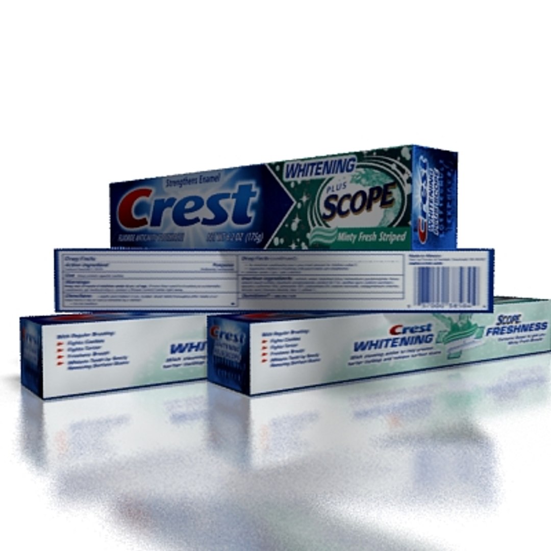 Crest Paste Toothpaste 3d Model