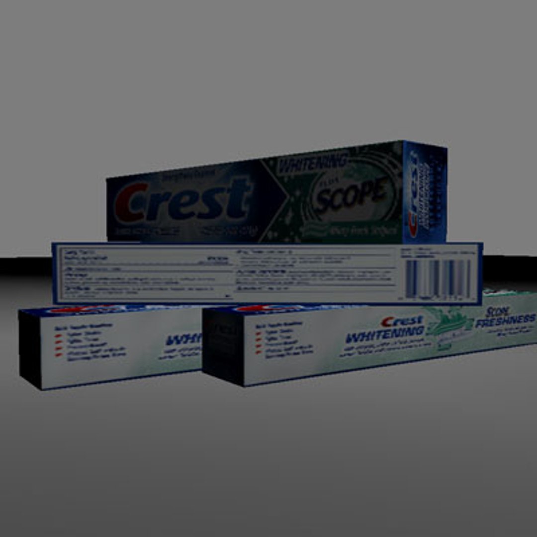 Crest Paste Toothpaste 3d Model