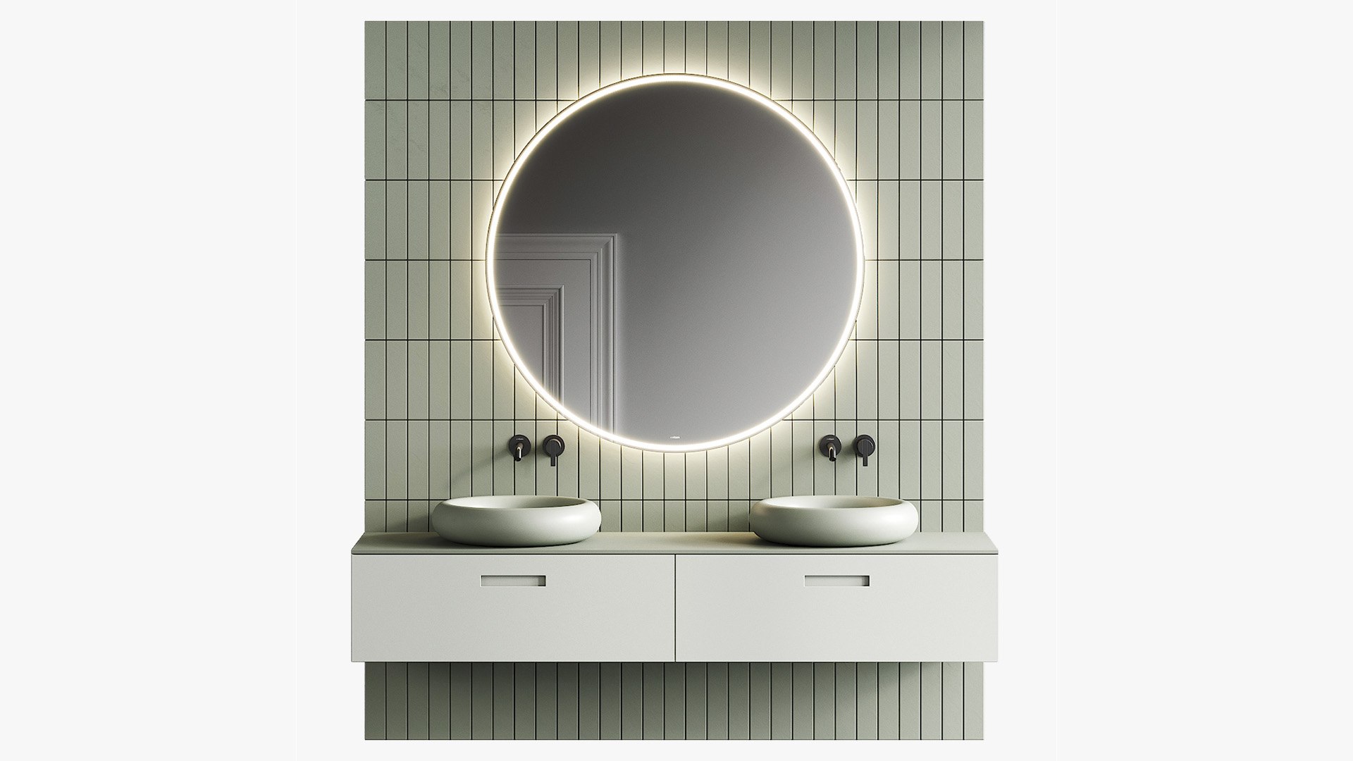 Inbani Ease Vanity Unit Set 2 Model - TurboSquid 2300110