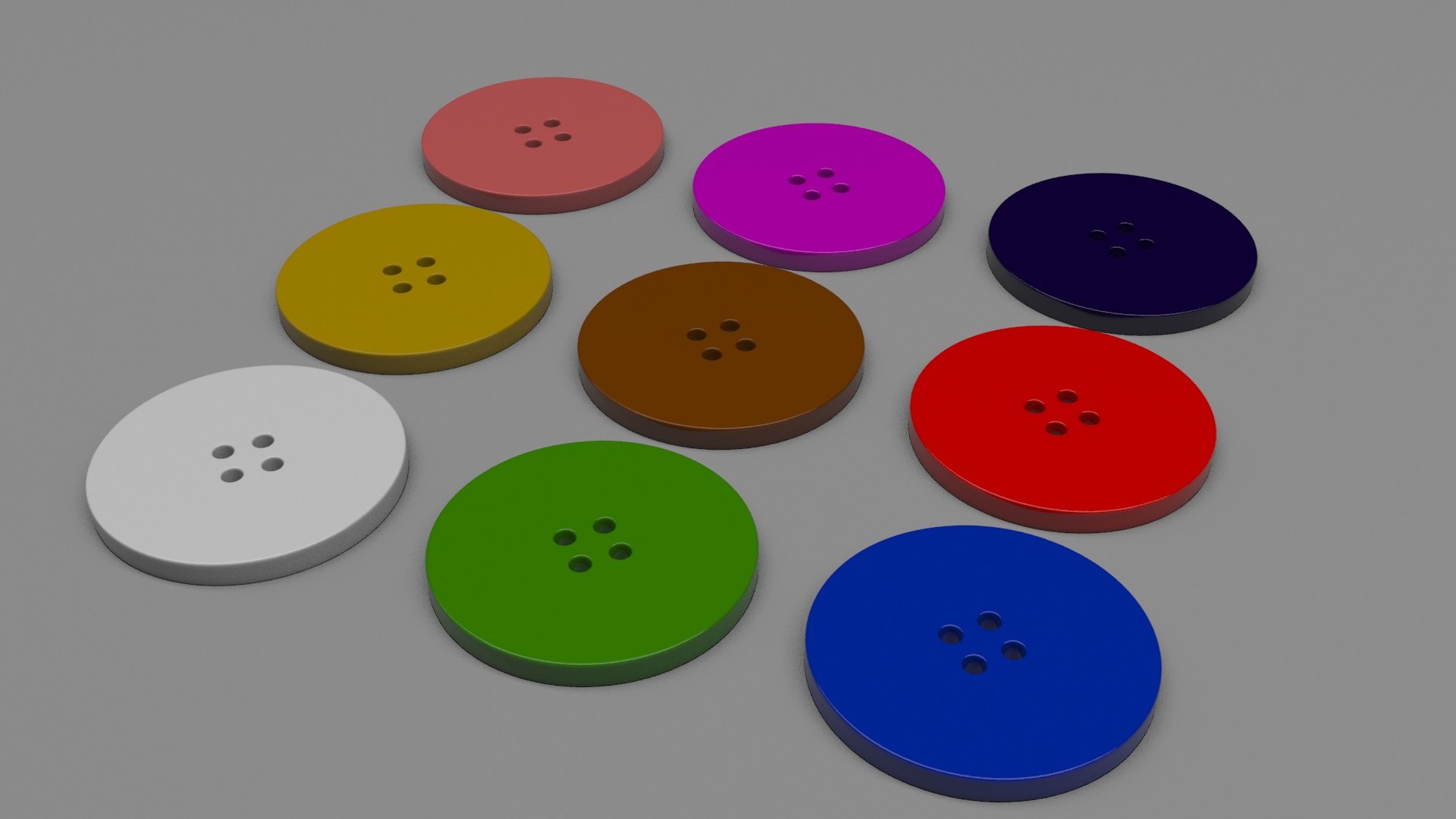 Button Fashion 3D Model - TurboSquid 1404869