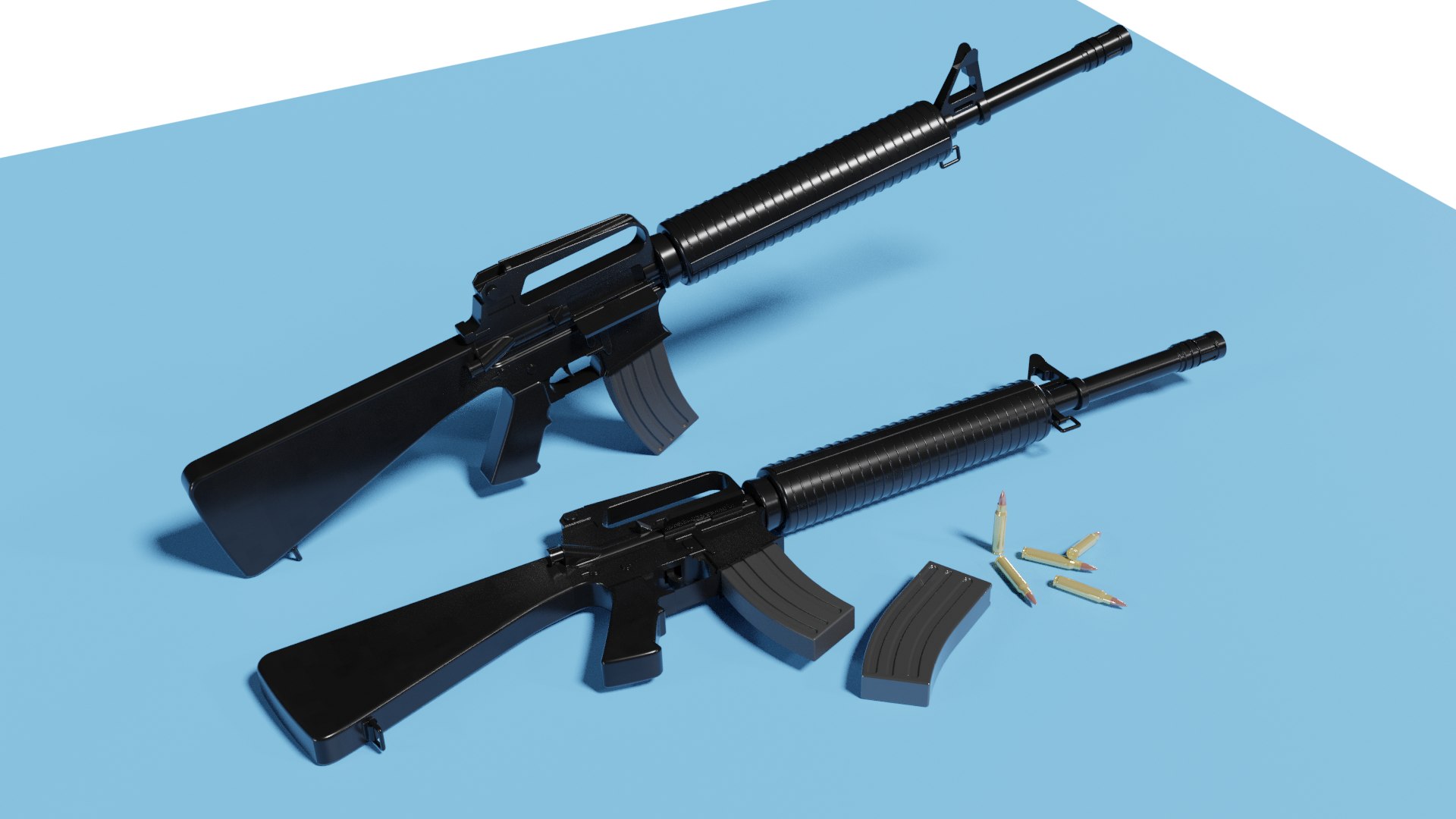 M16 Rifle Model - TurboSquid 1726904