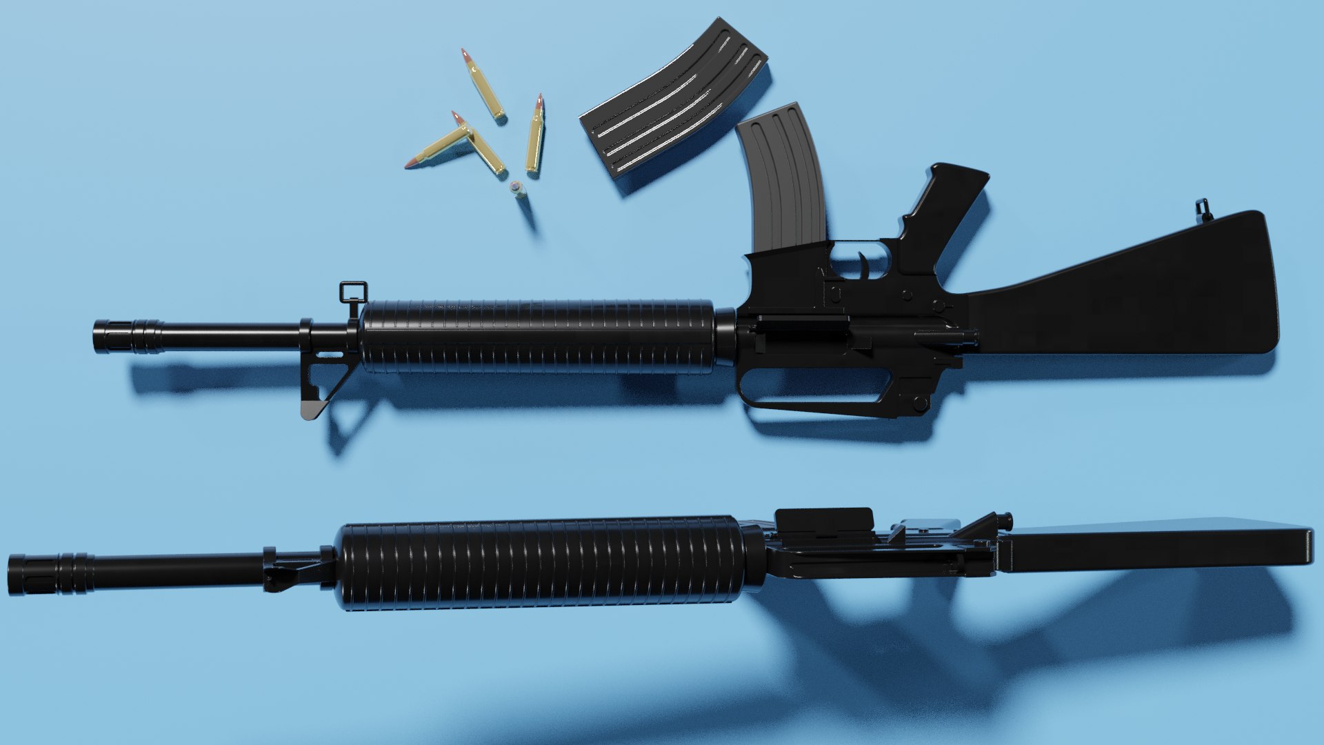 M16 Rifle Model - TurboSquid 1726904