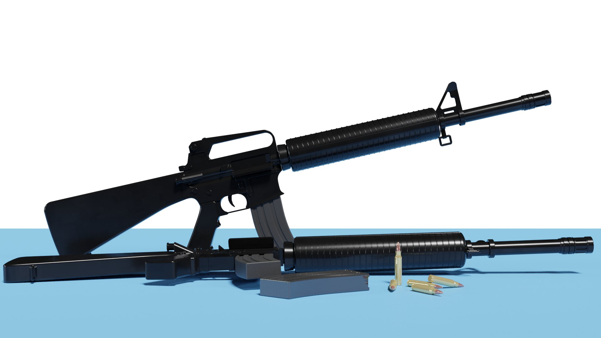 M16 Rifle Model - TurboSquid 1726904