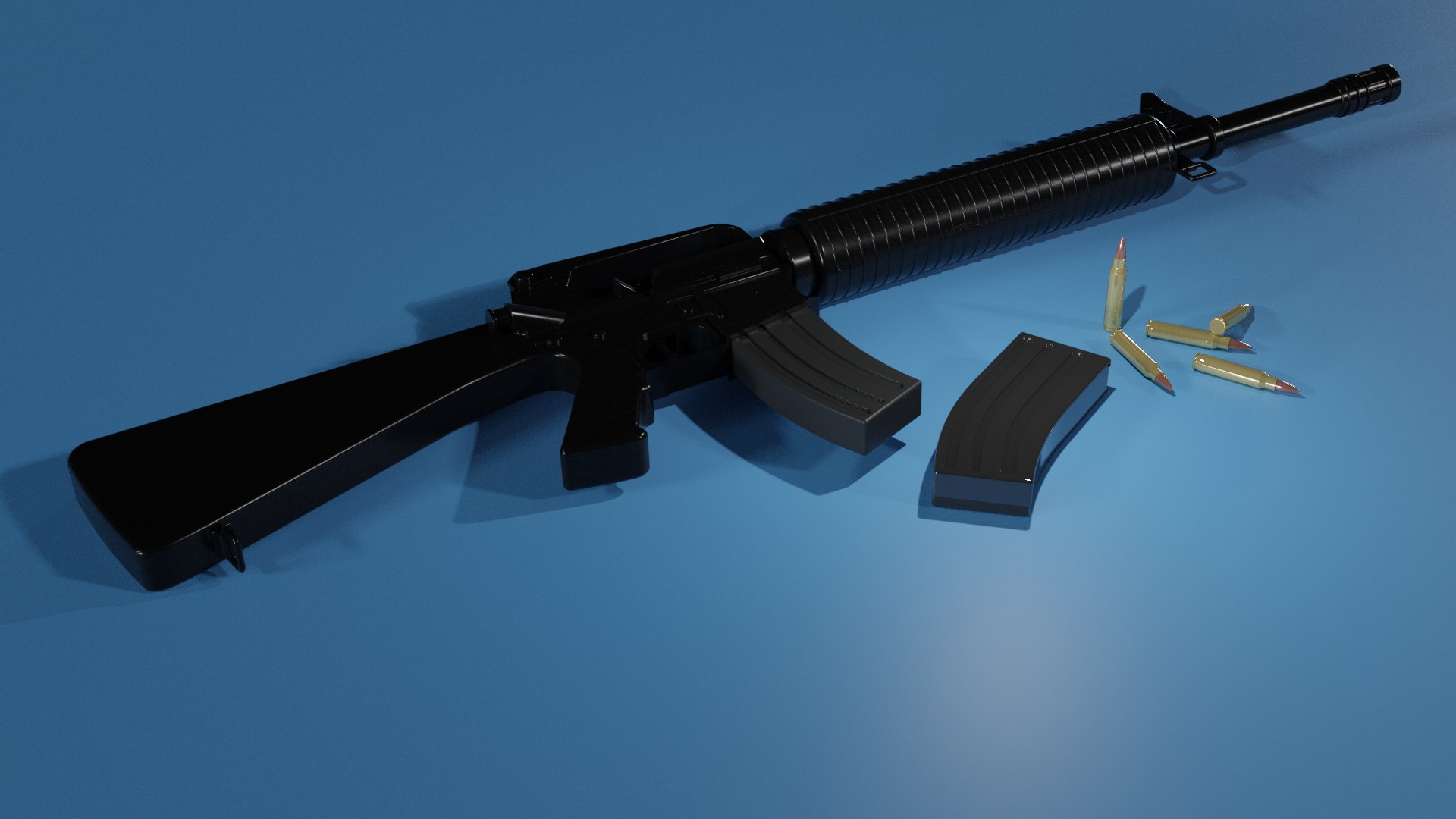 M16 Rifle Model - TurboSquid 1726904
