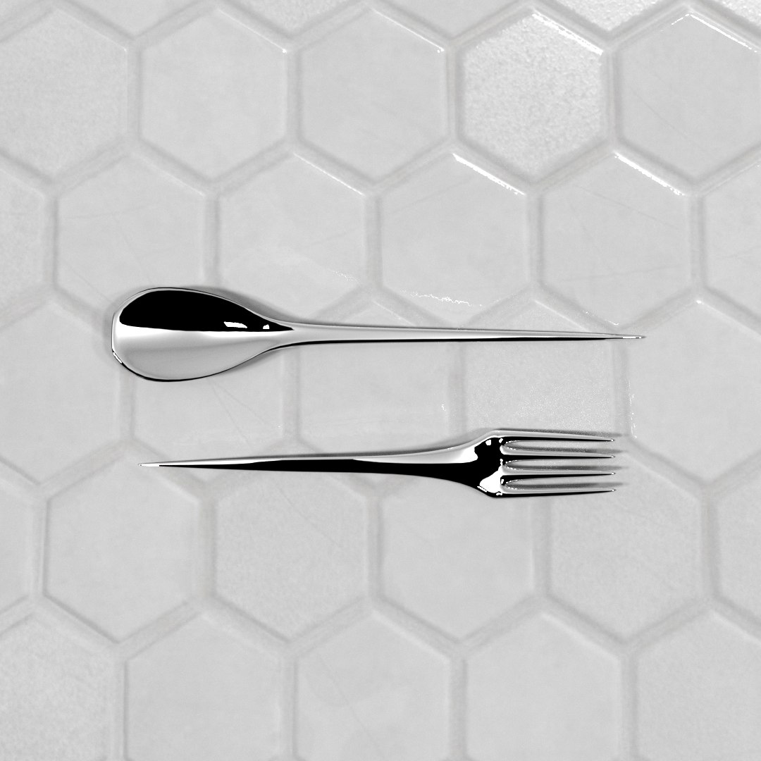 3D Dinner Setting Plate Futuristic Model - TurboSquid 1323313