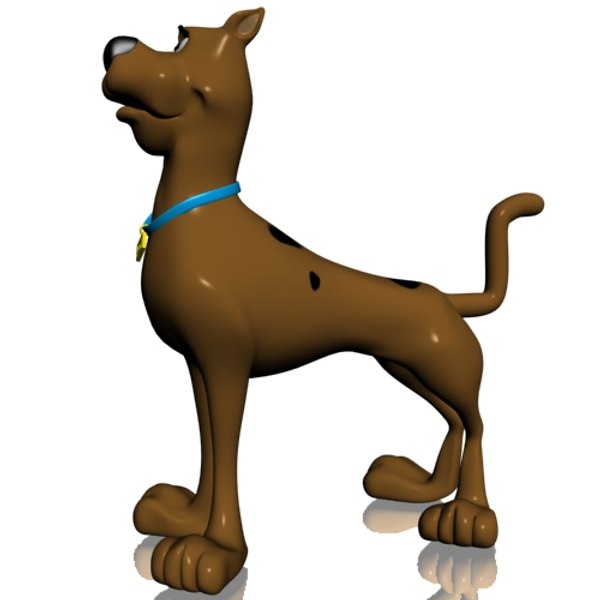 scooby-doo character toon rigged 3ds