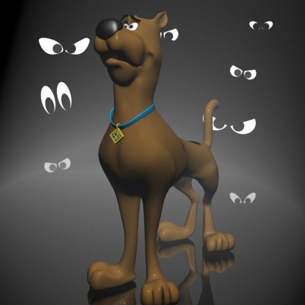 scooby-doo character toon rigged 3ds